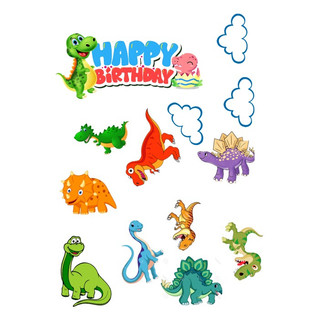 Jual TOPPER Dinosaurus/Hiasan Kue ULTAH Tema DINO Cartoon | Shopee ...