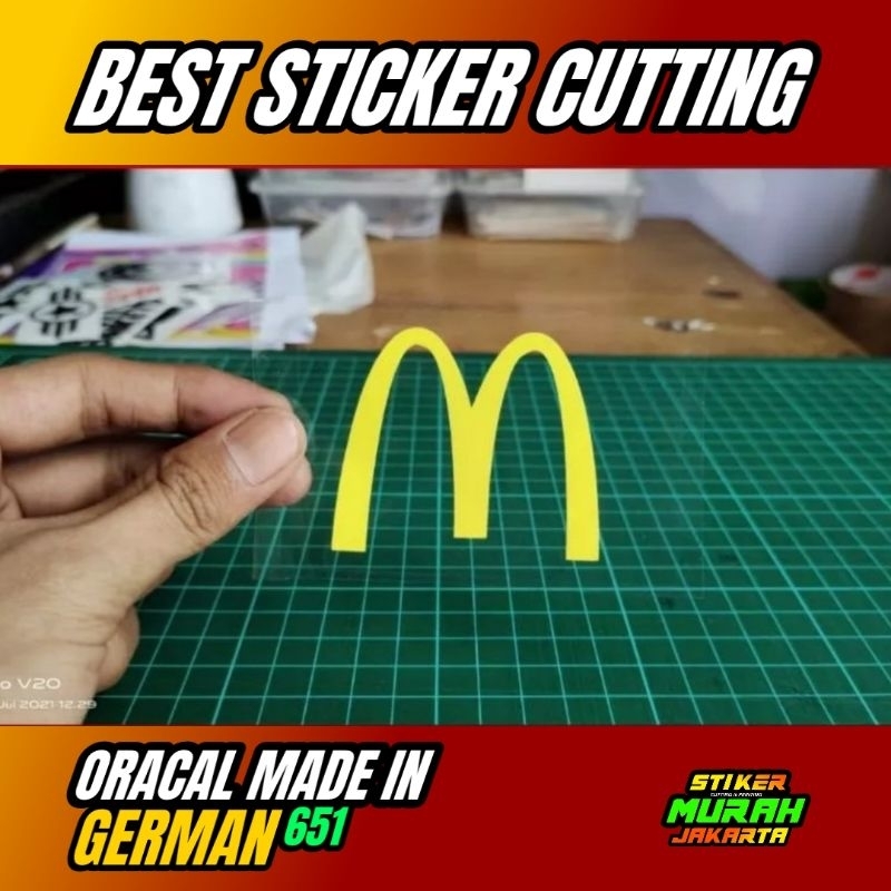 Jual STIKER MCD STICKER CUTTING TRANSPARAN LOGO DLL | Shopee Indonesia
