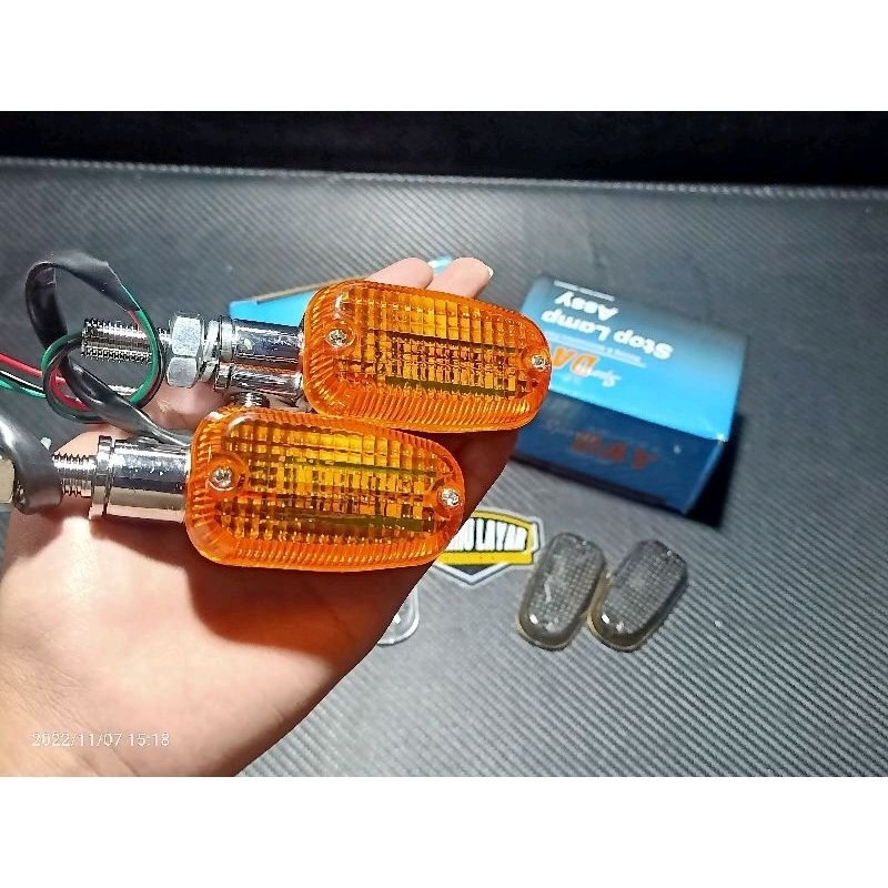 Jual SEIN DIAMON RITING PALU SEGITIGA WAJIK KACA SMOKE HITAM MERK DAY ...