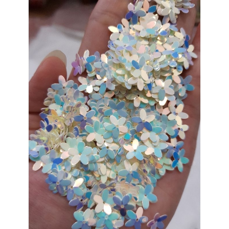 Jual RAMBOChi bunga, payet ramboci kembang ukuran 10mm payet piringan ...