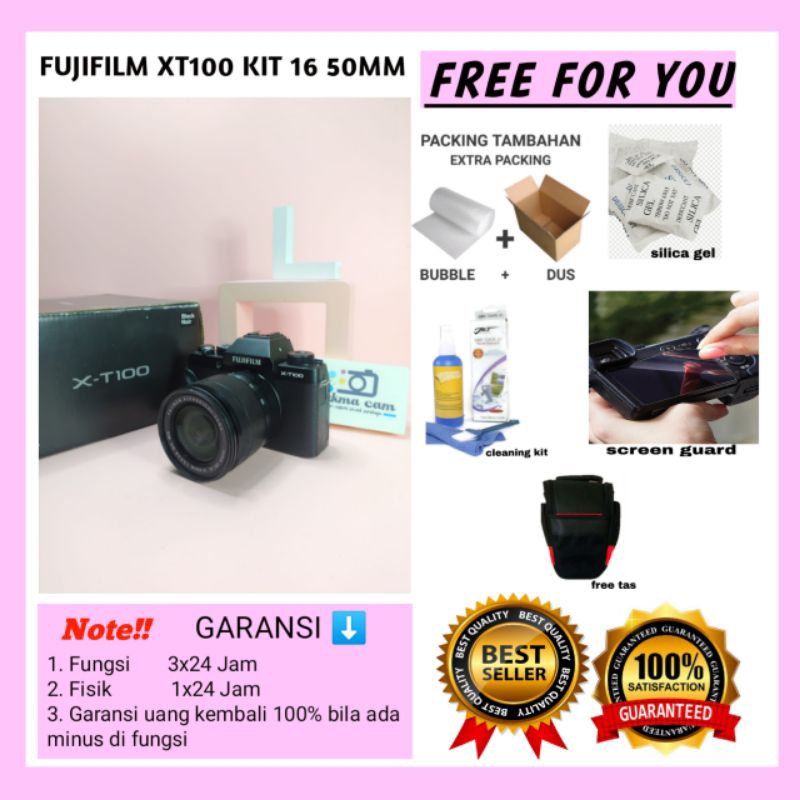 Jual Camera Fujifilm Fuji XT100 Lensa kit not xt20 xt10 xt1 | Shopee Indonesia