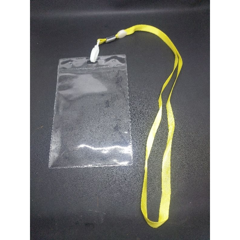 Jual SET PLASTIK ID 1 SET NAME TAG + TALI DIJAMIN MURAH / TALI NAMETAG ...