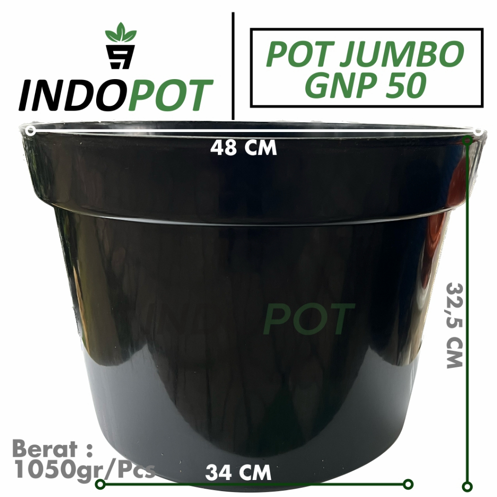 Jual GNP 50 Pot Jumbo Pot Tanaman Bunga Hias Polos Pot Unik Pot Kembang ...