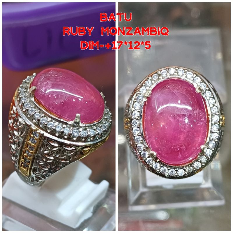 Jual BATU PERMATA RUBY MONZAMBIQ CRISTAL | Shopee Indonesia