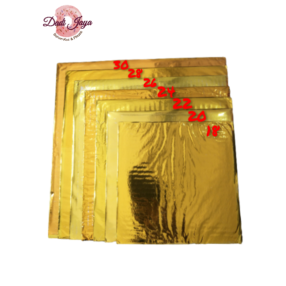 Jual Alas Kue Kardus Kotak Emas | Shopee Indonesia