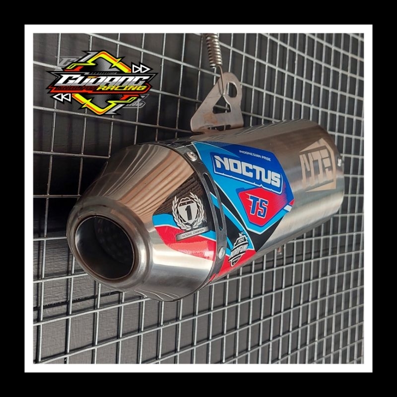 Jual Knalpot Noctus T5 KLX CRF WR DTRACKER Inlet 38 Panjang selencer 33 ...