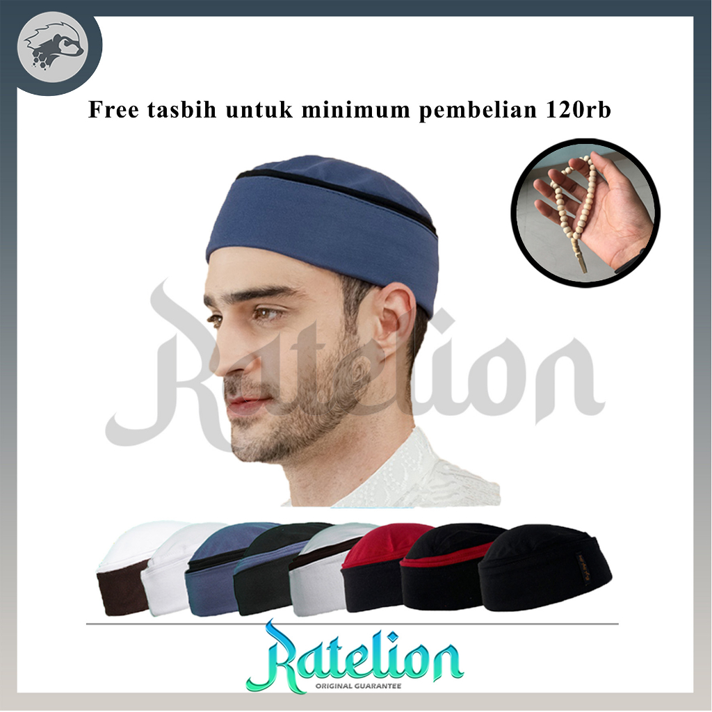 Jual Peci Lipat Khas MESIR Premium Kopiah HABASYA Palestina Pria Biru ...