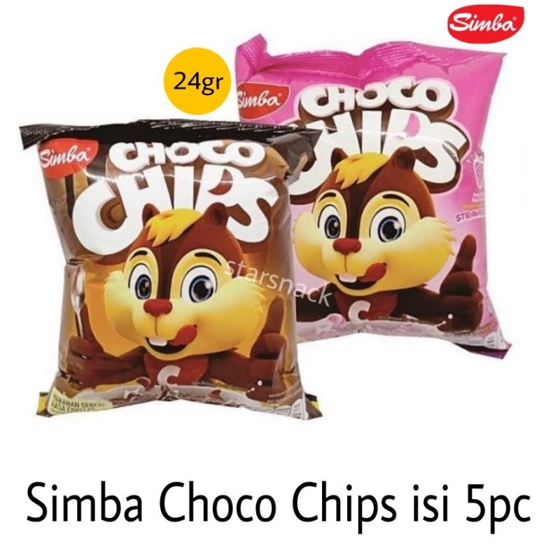 Jual Simba Choco Chips 12gr 24gr coklat strawberry | Shopee Indonesia