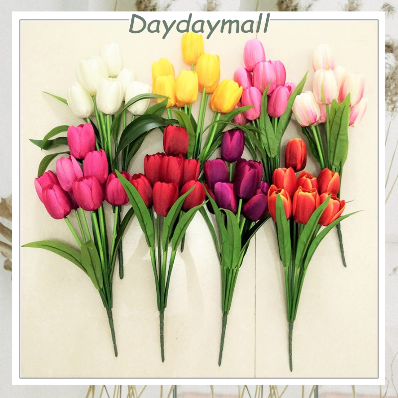 Jual Bunga Tulip Artificial Tangkai / Bunga Plastik Hias Palsu Dekorasi ...