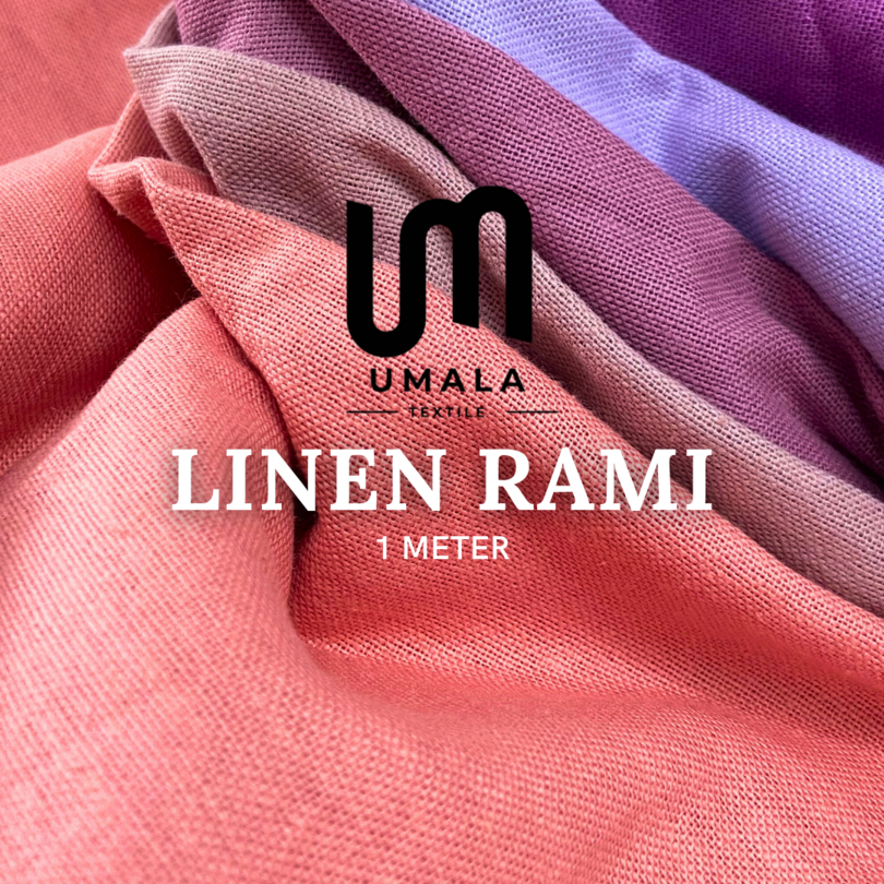 Jual Kain Linen Rami 1 Meter Quality Premium - Bahan Gamis/Blouse ...