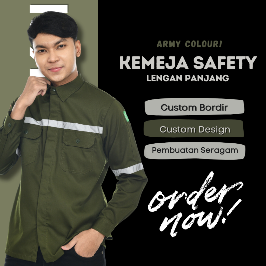 Jual Baju Wearpack Kemeja Safety K3 Proyek Tambang Lengan Panjang ...