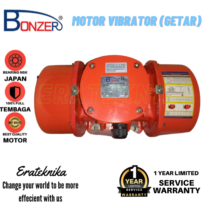 Jual Bonzer Rotary Vibrator BMV 2000/3 3000rpm 2kw 3 phase 2 pole 220V ...