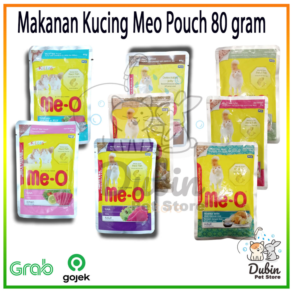 Jual Meo Pouch 80 gram - makanan kucing basah meo wet food 80 gram ...