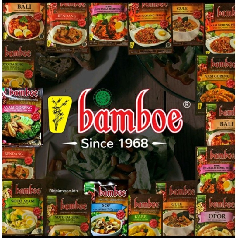 Jual Bamboe bumbu dapur all varian rawon rendang balado nasi goreng soto gule opor | Shopee ...