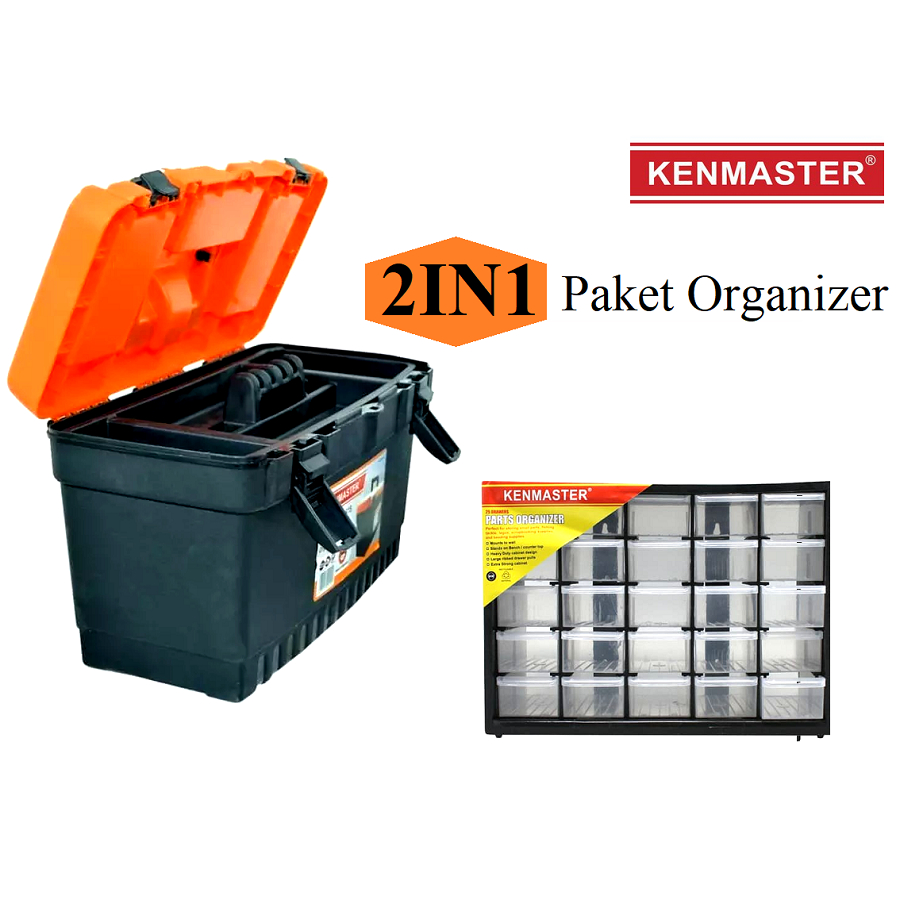 Jual PAKET HEMAT TEMPAT PENYIMPANAN ORGANIZER KENMASTER Rak komponen 25 ...