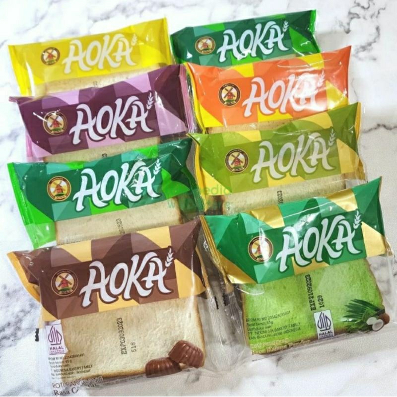 Jual 30 PCS AOKA PANGGANG & ROTI AOKA GULUNG ( Bisa Request Rasa ...