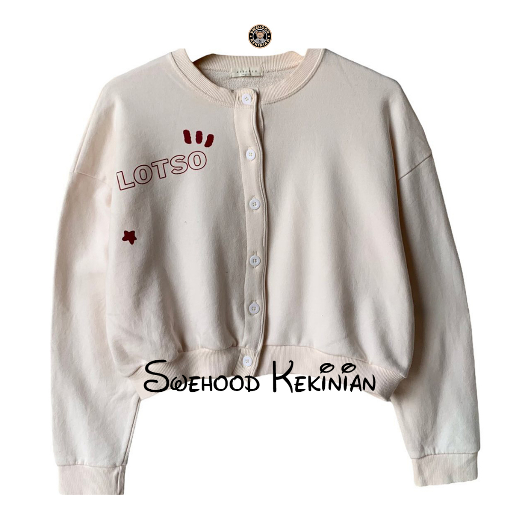 Jual BEAR LOTSO CARDIGAN CROP GEMOY PREMIUM Sweater Kardigan Outer ...