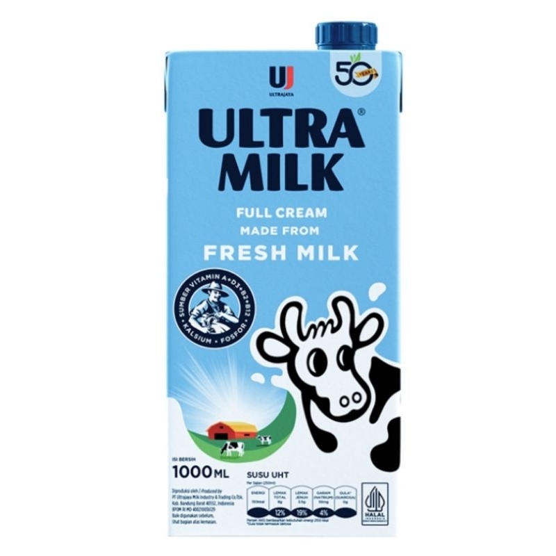 Jual ultra milk full cream 1liter | Shopee Indonesia
