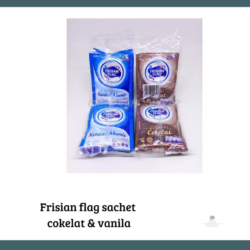 Jual frisan flag sachet 1 pack isi 6 sachet cokelat & vanila | Shopee ...