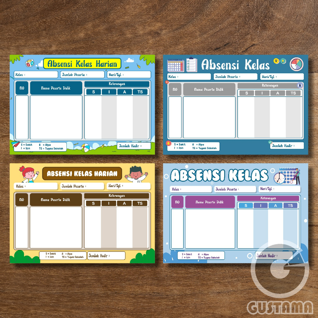 Jual Poster Absensi Kelas Harian, Poster Edukasi Laminasi A3 | Shopee ...