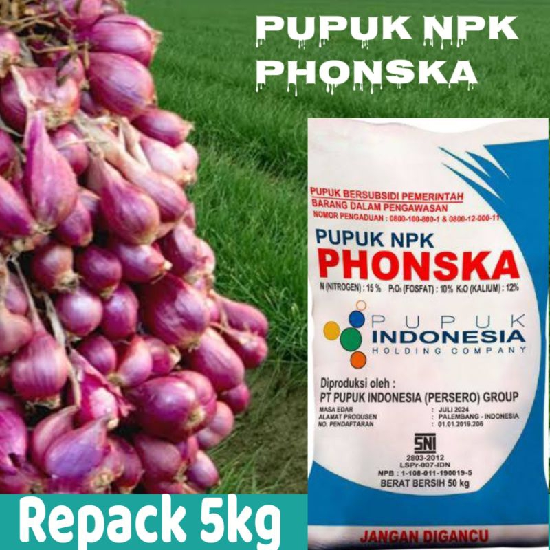 Jual PUPUK NPK PHONSKA REPACK 5KG PUPUK PENYUBUR TANAMAN PUPUK ...