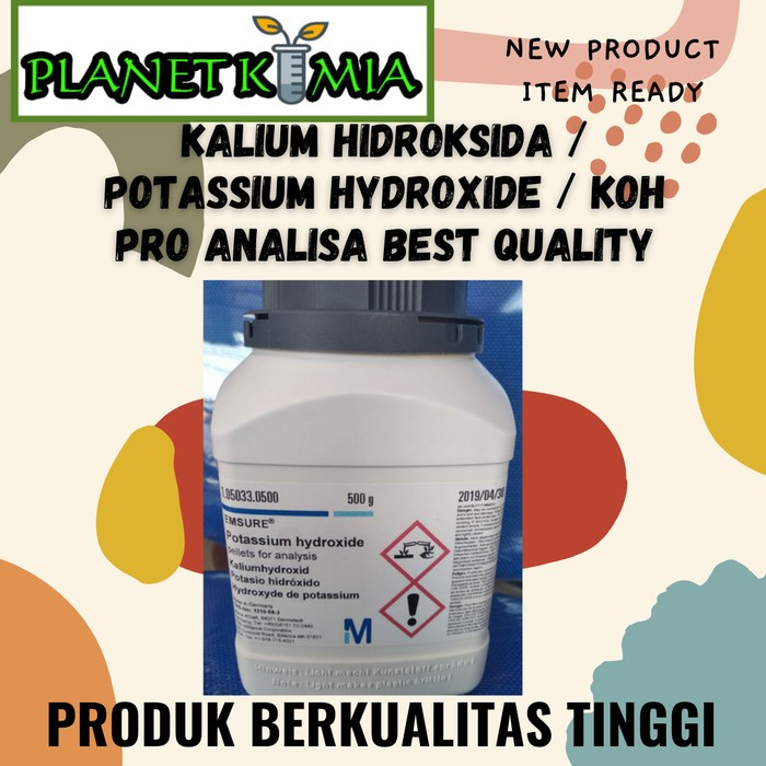 Jual Potassium Hydroxide / Kalium Hidroksida Pro Analisa Merck 10 Gram ...