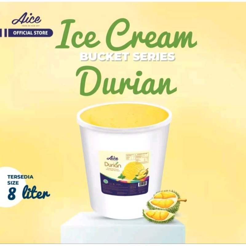 Jual ICE CREAM AICE DURIAN 8 LITER | Shopee Indonesia