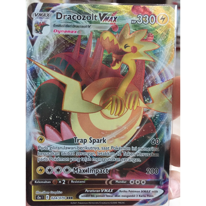 Jual KARTU POKEMON TCG DRACOZOLT VMAX DAN V INDONESIA HOLO | Shopee ...