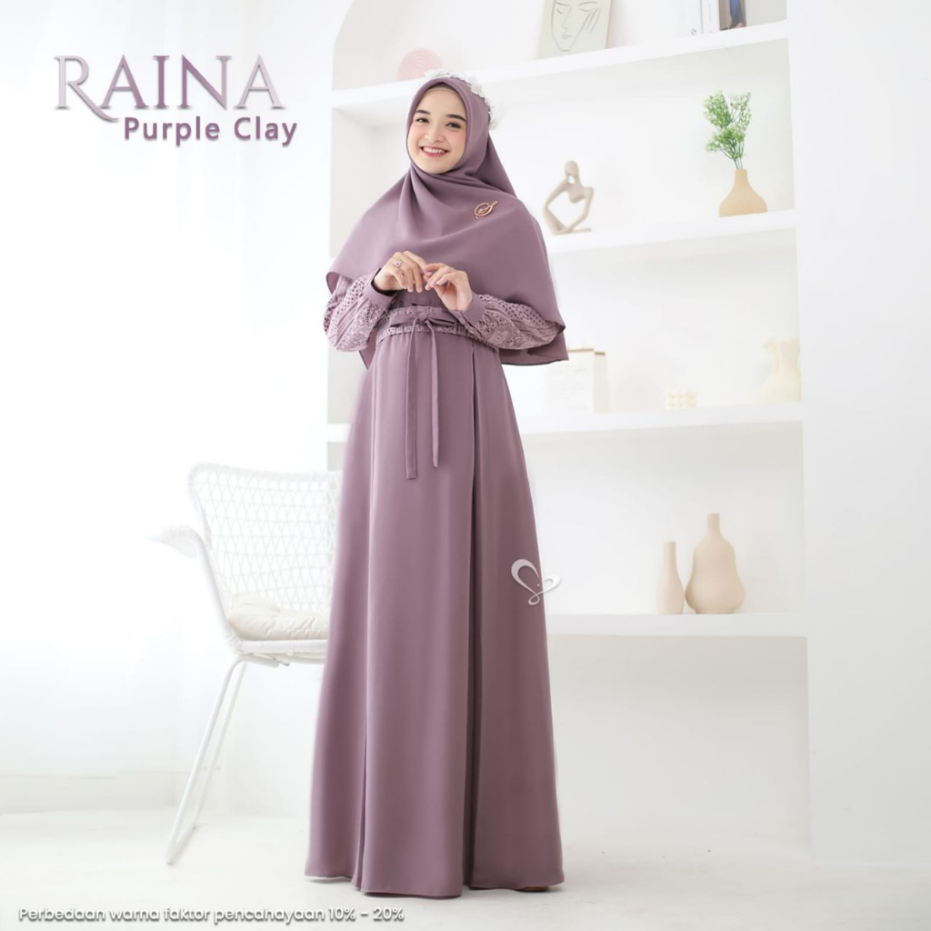 Jual Salvina Hijab Raina Dress Quality Premium - Dress Only | Shopee ...