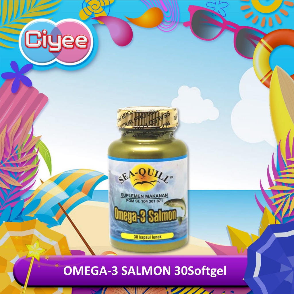 Jual Sea-Quill Omega 3 Salmon Isi 30 Softgel / Sea Quill Vitamin ...