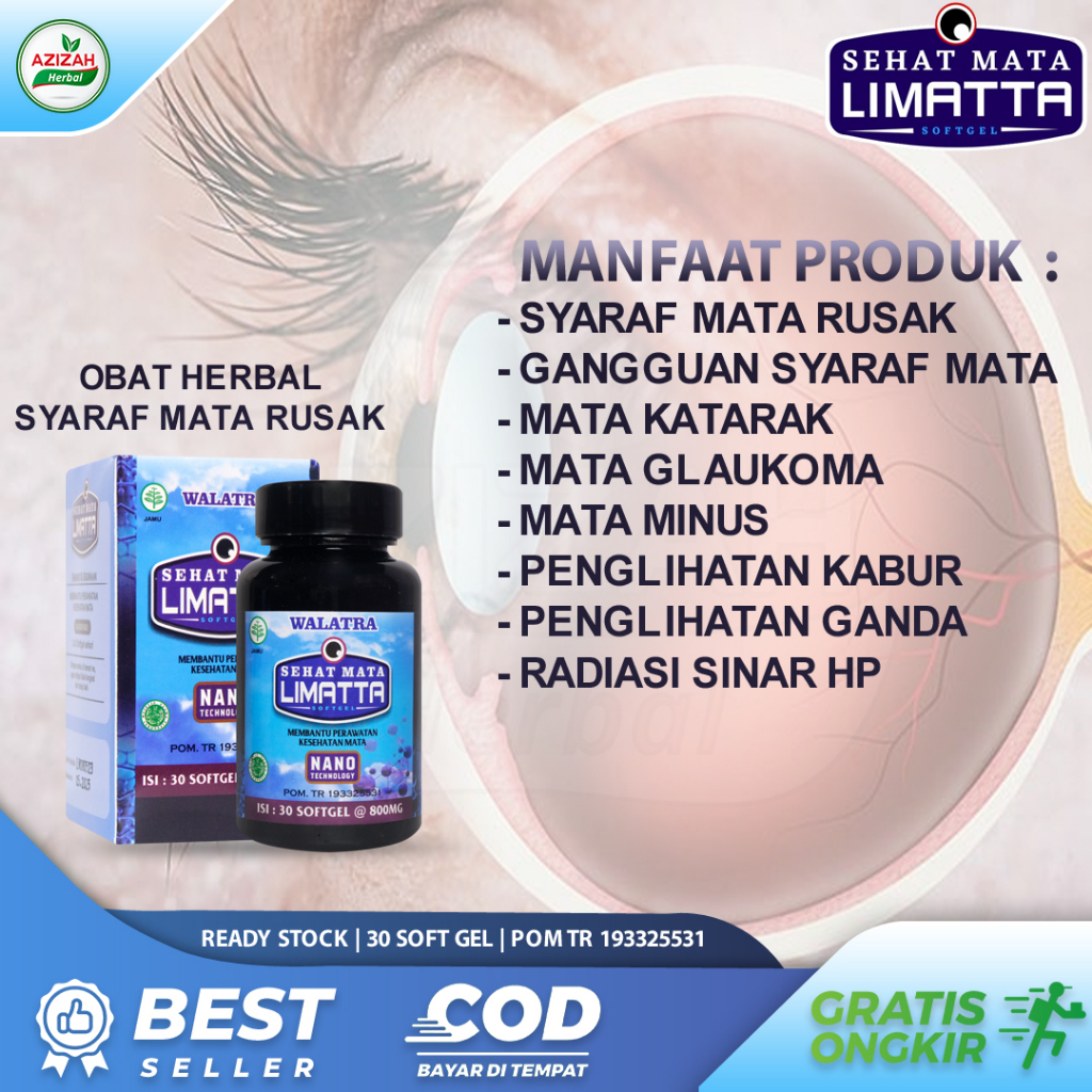 Jual Obat Syaraf Mata Rusak Akibat Katarak Radiasi Cahaya HP ...