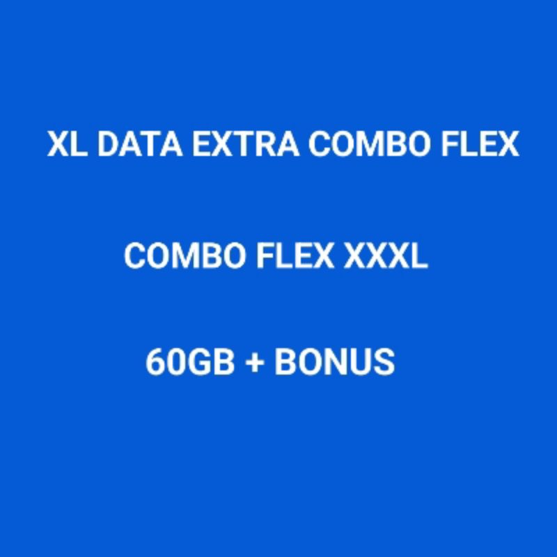 Jual ISI ULANG XL DATA EXTRA COMBO FLEX XXXL 60GB + | Shopee Indonesia