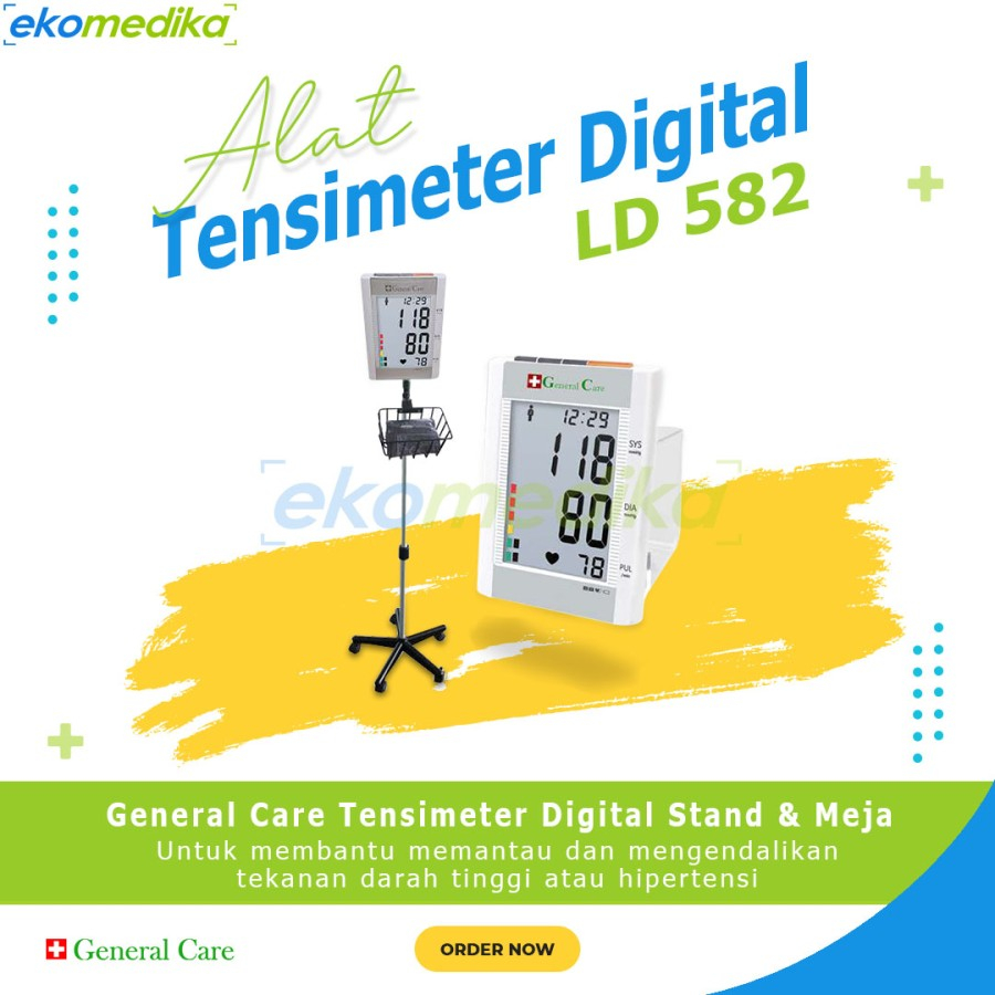 Jual Tensi Digital Stand GC General Care Tensimeter Digital Mobile ...