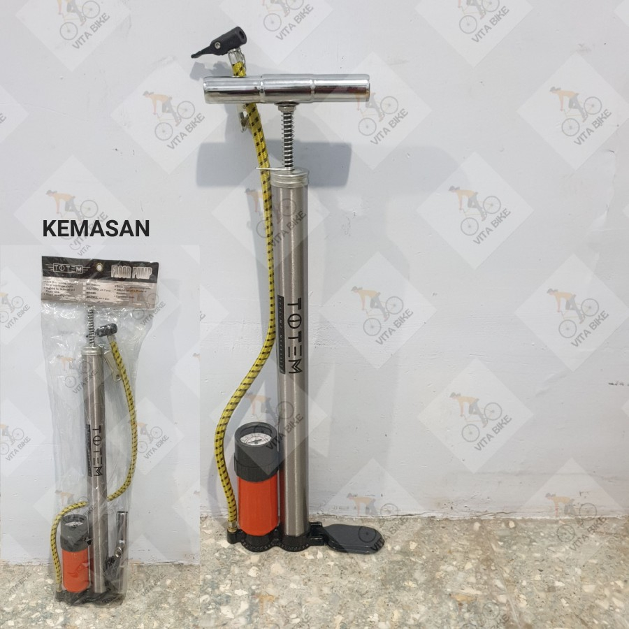 Jual Pompa Tabung Angin Ban Sepeda Motor Mobil Bola Balon BESI Totem S ...