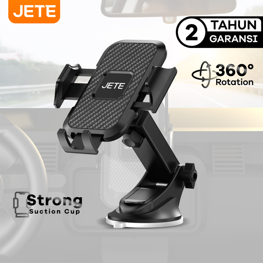 Jual JETE Car Holder H10B 360 Stand Suction Dashboard Phone Universal ...