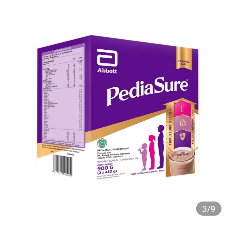 Jual Pediasure 2 Kaleng 400 Gram Vanila Madu Classic Milky Coklat 900gr | Shopee Indonesia