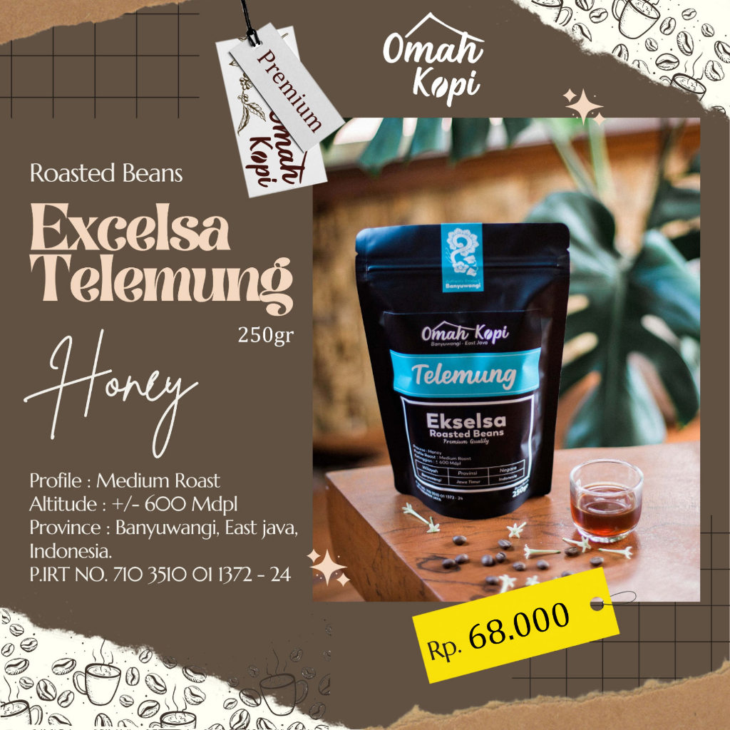 Jual Kopi Ekselsa Telemung Omah Kopi Banyuwangi | Shopee Indonesia