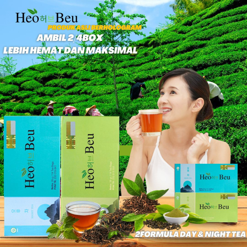 Jual HEO BEU SLIMMING TEA ORIGINAL | TEH HEO BEO KOREA BPOM 100% ...