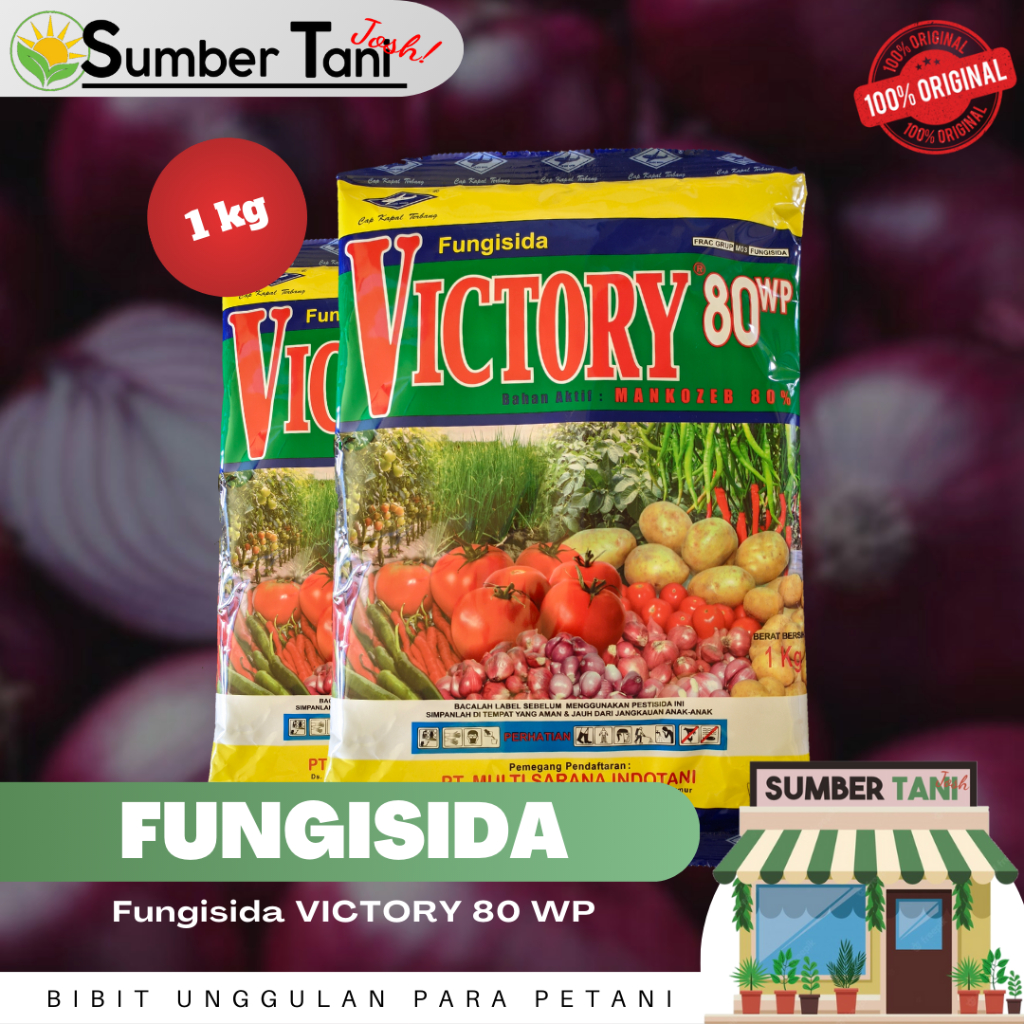 Jual Fungisida Victory 80WP Kuning Kemasan 1Kg Cap Kapal Terbang ...