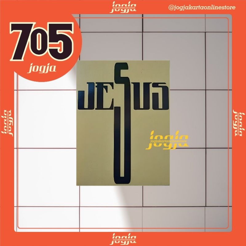 Jual Stiker Cutting Sticker Salib Jesus Stiker Yesus Kristus Stiker ...
