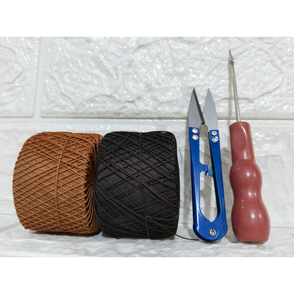 Jual Paket Benang Nilon Sol sepatu + Jarum Paten Tidak Mudah Patah ...