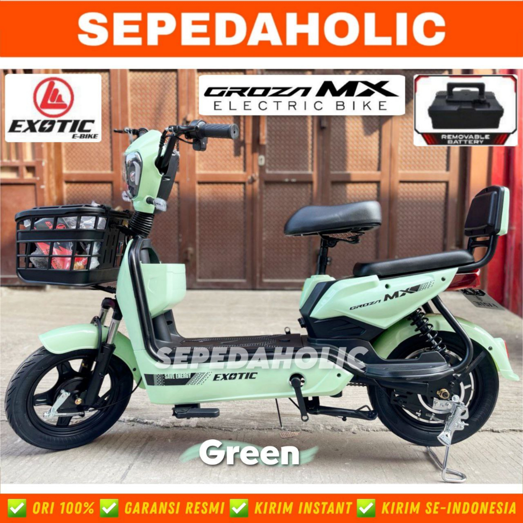 Jual Sepeda Listrik EXOTIC GROZA MX 500 Watt Electric E Bike By Pacific ...