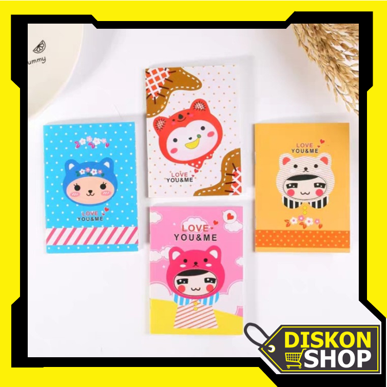 Jual Diskon Shop - B582 Buku Tulis Mini / Buku Tulis Memo Kecil Motif ...