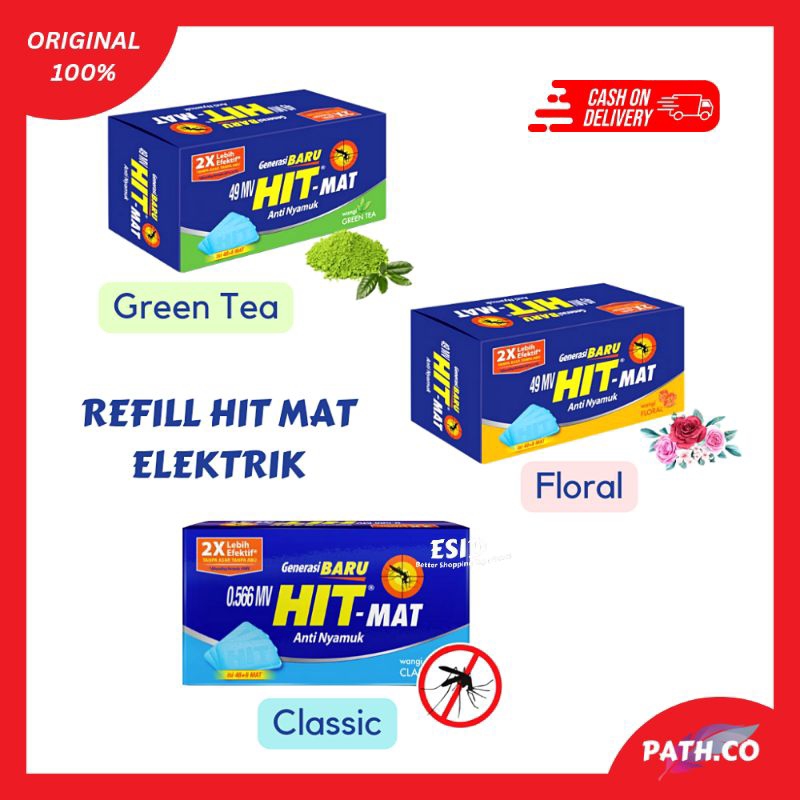 Jual Refill Obat Nyamuk Hit Mat Elektrik 54 / 27 Mat | Refill Hit Mat ...