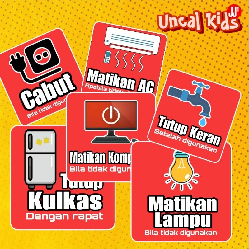 Jual Stiker Hemat Energi | Sticker Custom | Shopee Indonesia