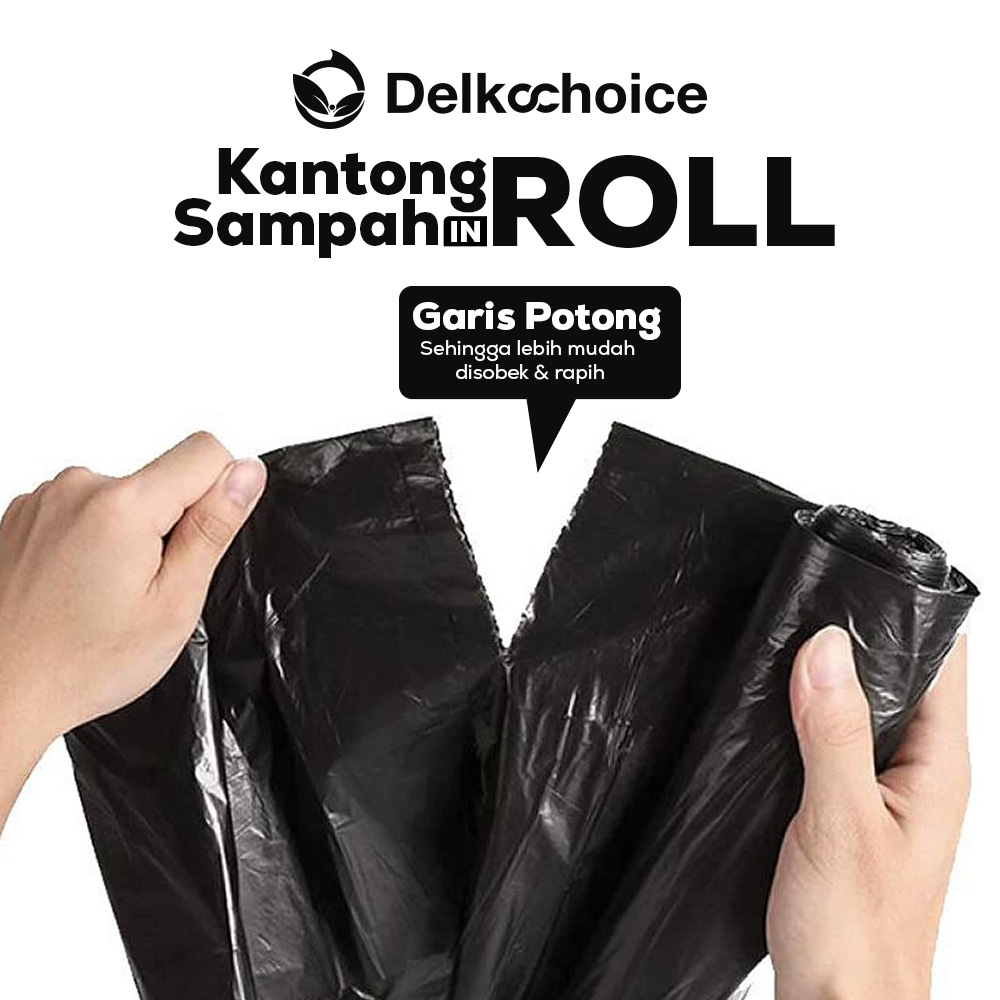 Jual Kantong Plastik Sampah Roll Tebal Jumbo Premium Trash Bag Delkochoice | Shopee Indonesia