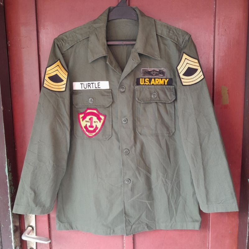 Jual Kemeja Military Ala Shirt OG 107 Us Army Second Preloved | Shopee ...
