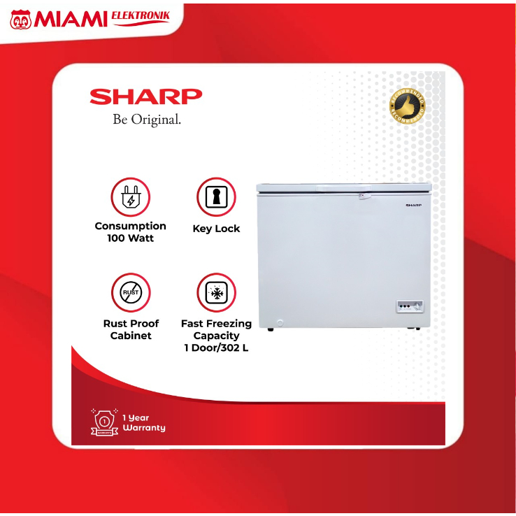 Jual SHARP FRV-310X / FRV310X Chest Freezer 282 Liter Garansi Resmi ...