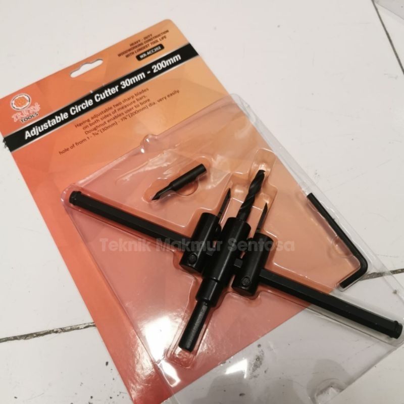 Jual Mata Bor Jangka Hidroponik 30 - 200 mm Adjustable Circle Hole ...