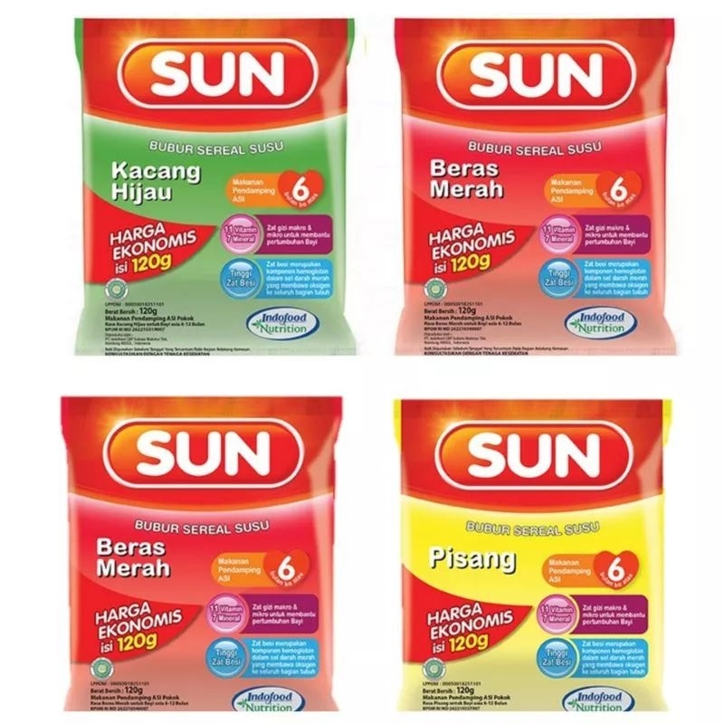 Jual SUN Bubur kemasan ekonomis 120gr (Paling Murah) | Shopee Indonesia